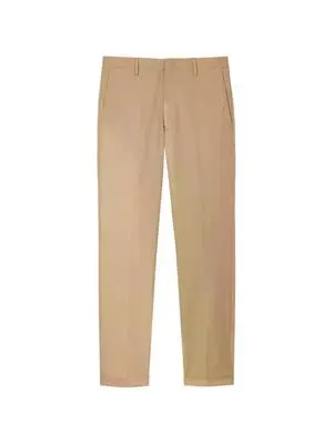 Paul Smith Slim Chinos With Button And Zip Fastening - Neutrals
