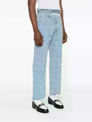 Gcds Logo Print Jeans