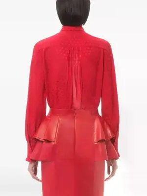 Valentino Garavani Cour De Coeur Print Silk Shirt