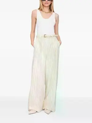 ANINE BING Lou Pinstripe-pattern Trousers