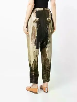 Masnada Graphic Print Tapered Trousers