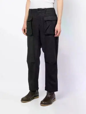 THE POWER FOR THE PEOPLE Flap-pocket Straight-leg Trousers