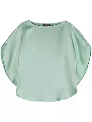 GIANLUCA CAPANNOLO Satin-finish Blouse - Green