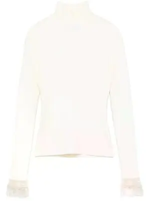CHIARA FERRAGNI Lurex Detailing High Neck Top