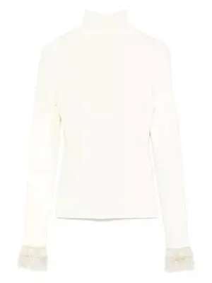 CHIARA FERRAGNI Lurex Detailing High Neck Top
