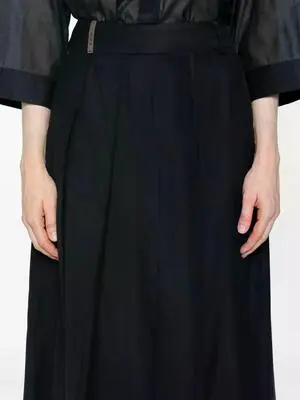 Peserico Pleated Midi Skirt