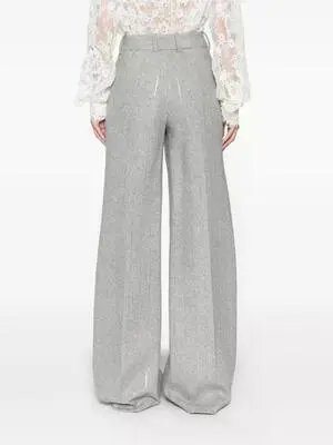 Ermanno Scervino Pinstriped Wool Blend Trousers