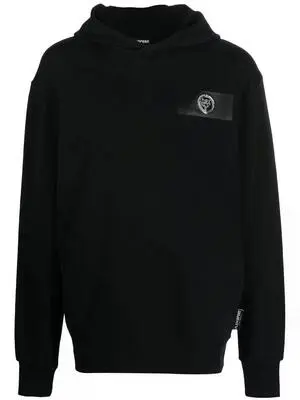 PLEIN SPORT Logo Patch Long Sleeved Hoodie