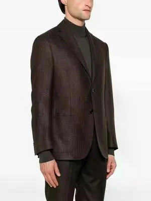 Corneliani Single-breasted Blazer - Brown
