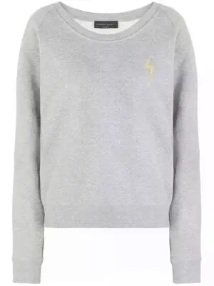GIUSEPPE ZANOTTI Embroidered Cotton Sweatshirt - Grey