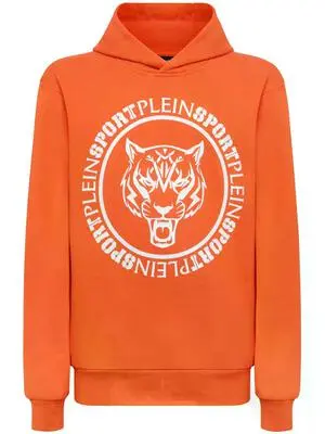 PLEIN SPORT Carbon Tiger Cotton-blend Hoodie - Orange