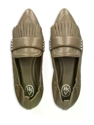 Ash Blitz Loafers With Fringe And Stud Detailing - Neutrals