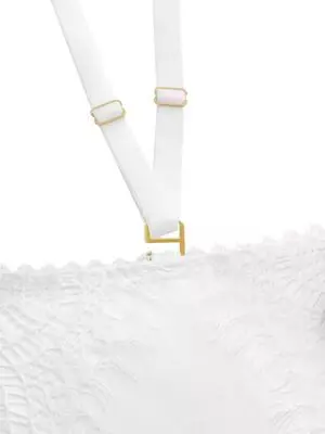 MAISON CLOSE Accroche Coeur Waist-cincher And Suspenders - White