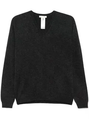 THE ROW Cashmere Mélange V-neck Sweater