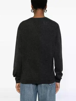 THE ROW Cashmere Mélange V-neck Sweater