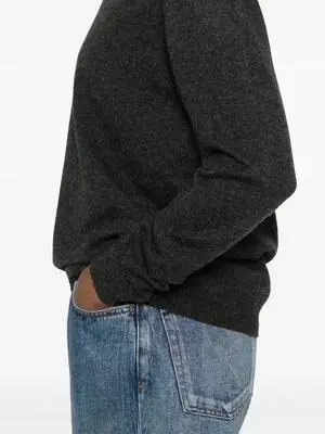 THE ROW Cashmere Mélange V-neck Sweater