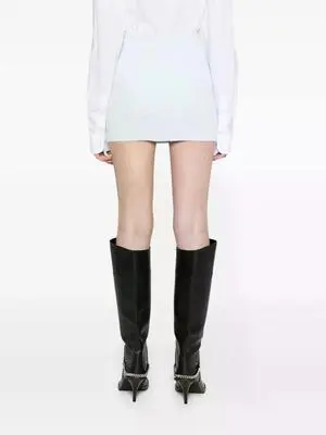 Wardrobe.NYC Towelling-finish Mini Skirt - Blue