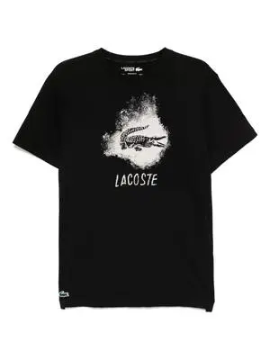 Lacoste Ultra Dry Graphic Sport T-shirt - Black