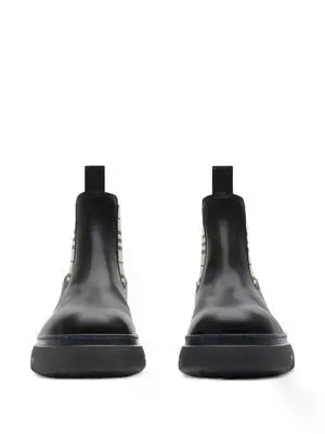 Burberry Calf Leather Chelsea Boots