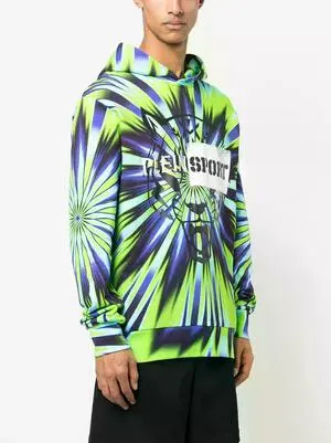 PLEIN SPORT Tie-dye Print Hoodie