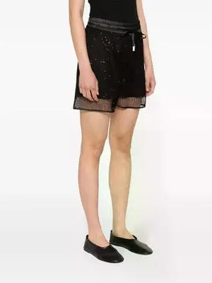 Peserico Embellished Mesh Shorts