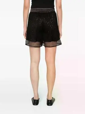 Peserico Embellished Mesh Shorts