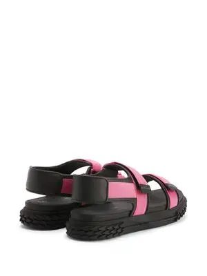 GIUSEPPE ZANOTTI Touch-strap Sandals - Black