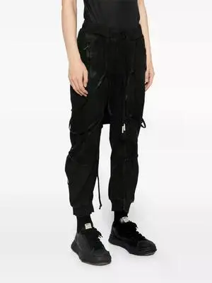 Boris Bidjan Saberi Coated Track Pants - Black