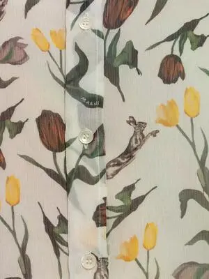 Marni Floral Print Button-down Shirt