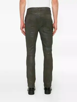 FREI-MUT Leather Straight-leg Trousers