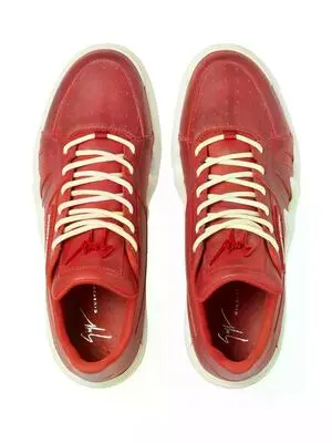GIUSEPPE ZANOTTI Logo-plaque Low-top Sneakers