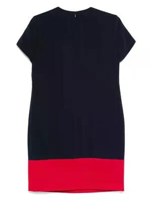 Ralph Lauren Navy Midi Dress With Contrasting Border