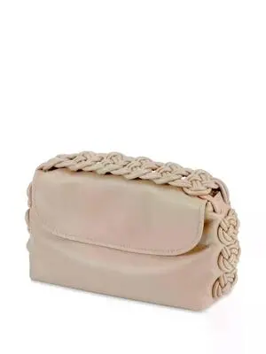 Shanghai Tang Rose Knot Clutch Bag - Neutrals