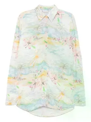 Christopher Esber Bahia Printed Shirt - White
