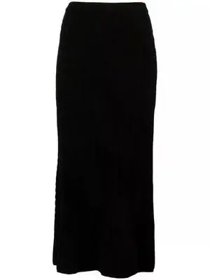 Alessandra Rich Cable Knit Maxi Skirt