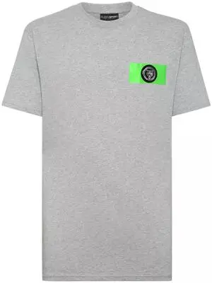 PLEIN SPORT Ss Logo-print T-shirt - Grey