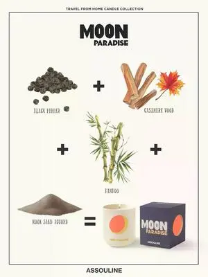 Assouline Moon Paradise Travel From Home Candle