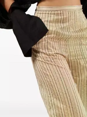 TALLER MARMO Pinstriped Wide Leg Trousers