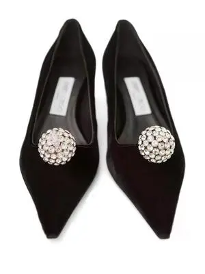 JIMMY CHOO Embellished Pointed Toe Pumps