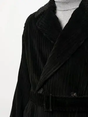 HEVO Belted Ribbed Coat