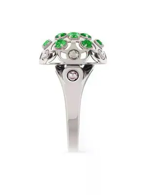 OFFICINA BERNARDI 18kt White Gold Damasco Emerald Ring