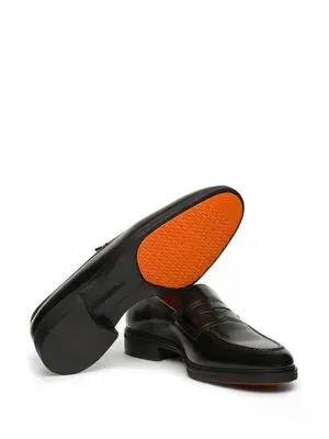 Santoni Calf Leather Loafers
