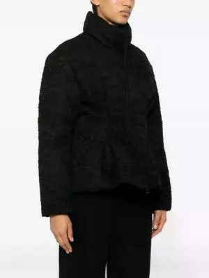 Moncler Caroline Puffer Jacket With Stand-up Collar And Appliqué Logo