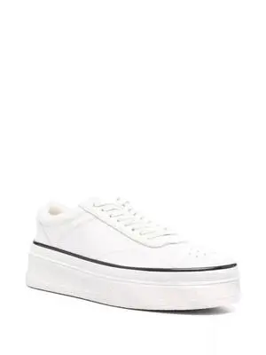 JIL SANDER Calf Leather Platform Sneakers