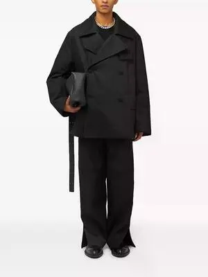 JIL SANDER Double-breasted Cotton Coat