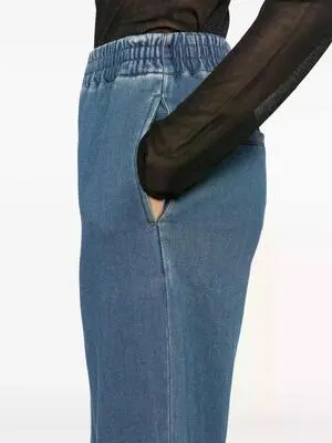 SYSTEM Denim Jersey Wide Leg Trousers