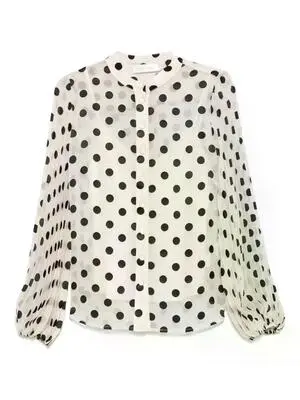 Zimmermann Polka Dot Pussy-bow Blouse