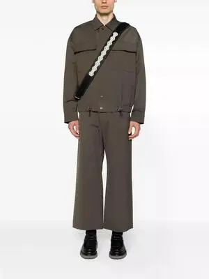 Nanushka Drawstring Twill Shirt Jacket