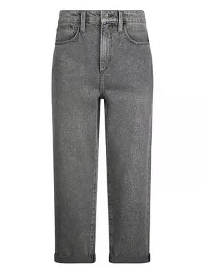 Liu Jo Ash Washed Cotton Straight-leg Jeans