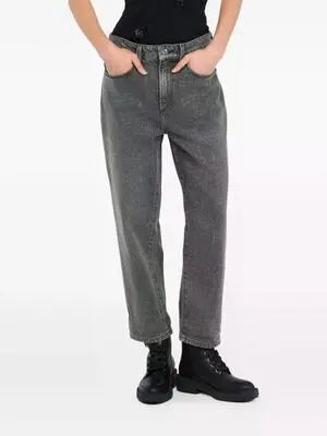 Liu Jo Ash Washed Cotton Straight-leg Jeans